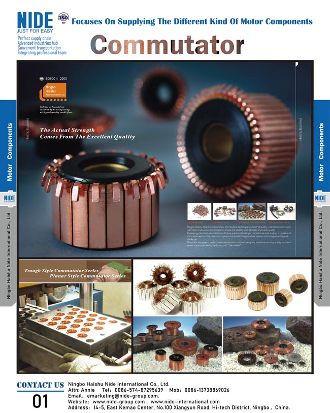 Truck DC motor Traction Commutator-Ningbo Haishu Nide International Co ...